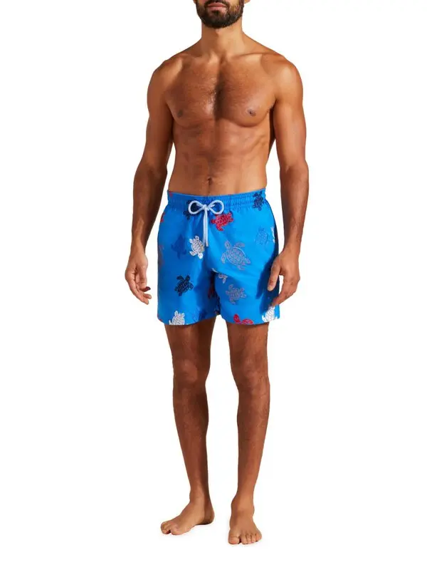 Vilebrequin Turtle Rounds Swim Trunks - Marrakech