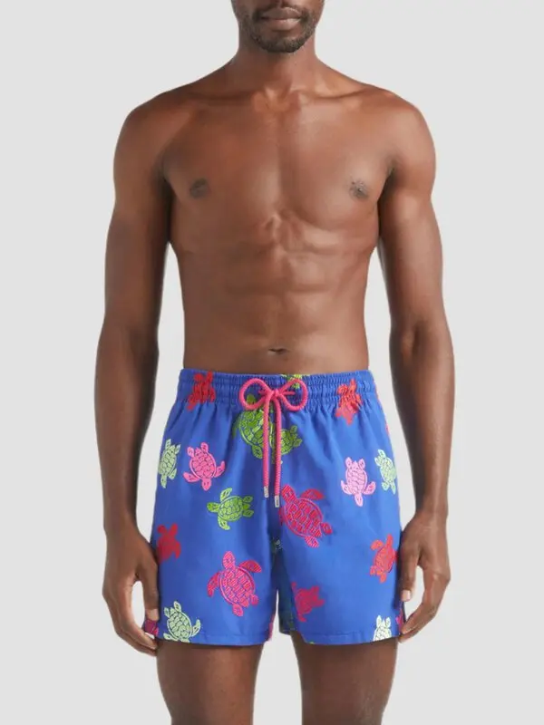 Vilebrequin Turtle Rounds Swim Trunks - Marrakech