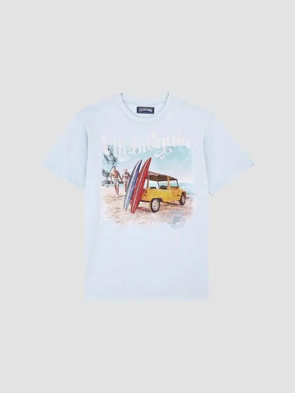 Vilebrequin Graphic Cotton T-shirt - Sky Blue