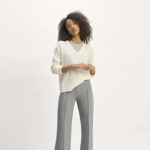 Everlane Dream Trouser - Mid Heather Grey