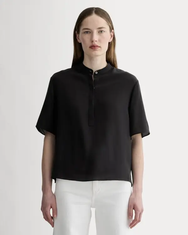 Everlane Washable Silk Popover Top