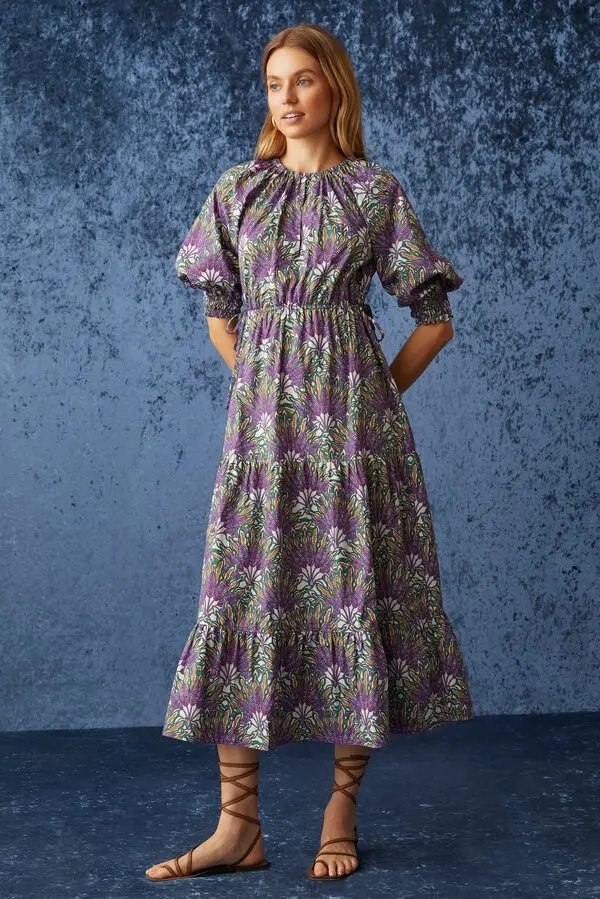 MARIE OLIVER Farin Dress - Palm Fan