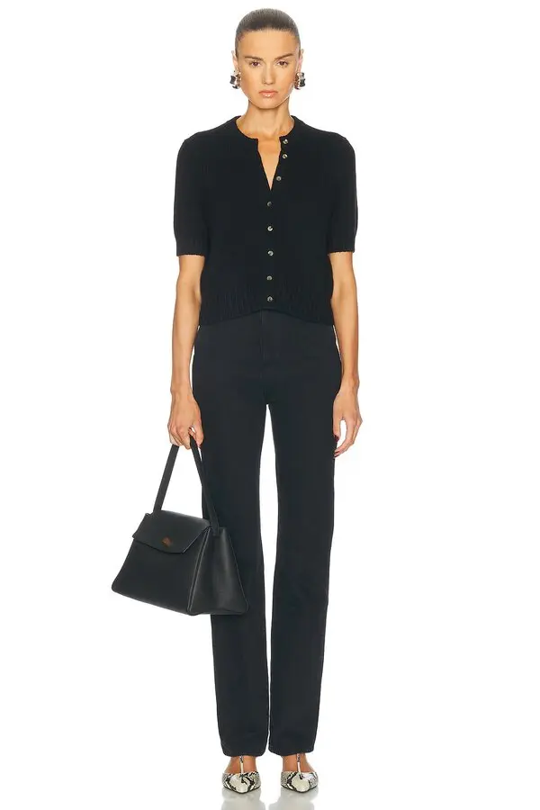 Khaite Nora Cashmere Cardigan - Black
