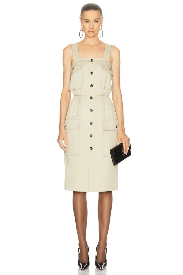 Saint Laurent Utility Shirt Dress