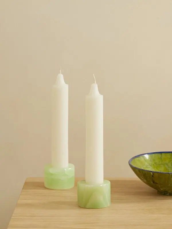Jia Jia Calcite Candle Holder