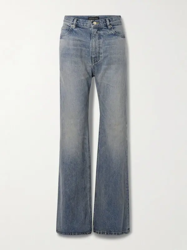 Balenciaga Low-rise Flared Jeans - Blue