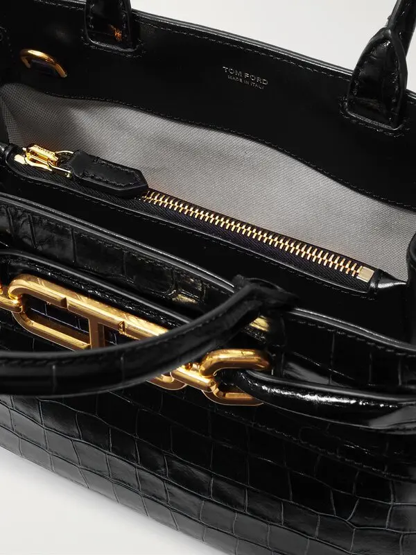 TOM FORD Whitney Small Croc-effect Leather Bag