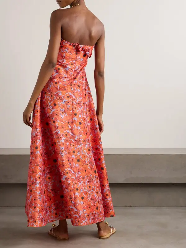 kika vargas orange dress Silk maxi dress Kika Vargas Orange size 12 UK in Silk