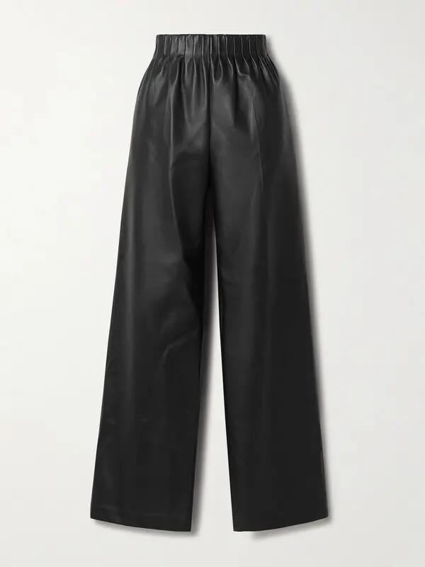 FFORME Murphy Leather Wide-leg Pants