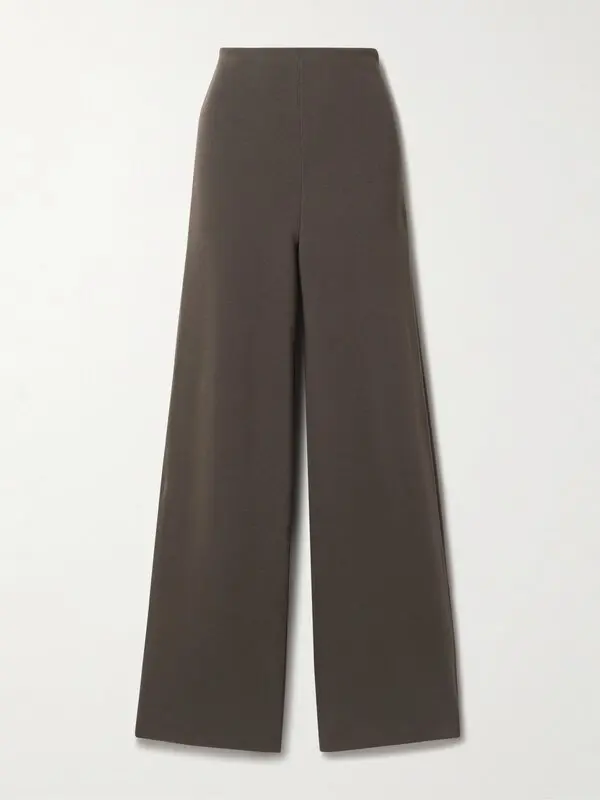 FFORME Perse Wool And Cotton-blend Wide-leg Pants