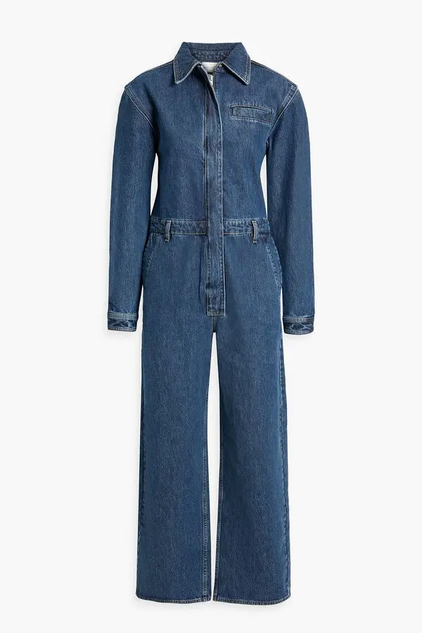 Loulou De Saison Panay Denim Jumpsuit - Mid Denim