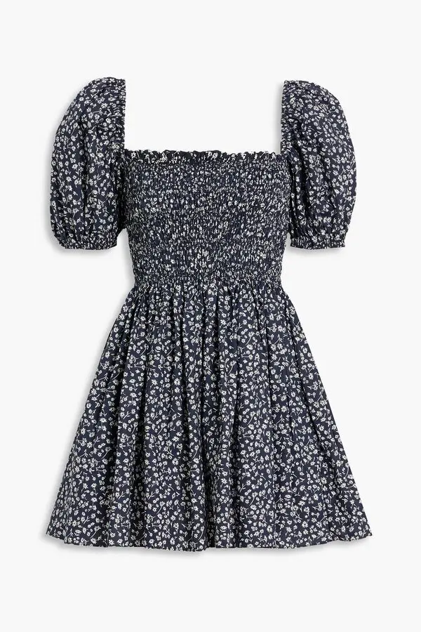 Matteau Floral-print Cotton-poplin Mini Dress