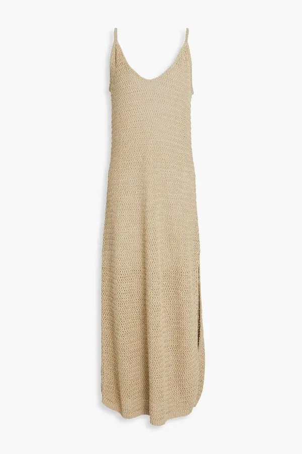 Enza Costa Linen Maxi Dress - Beige