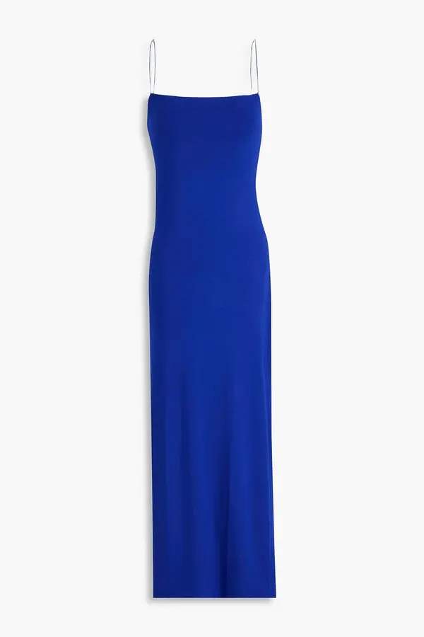 Enza Costa Jersey Midi Slip Dress - Royal Blue
