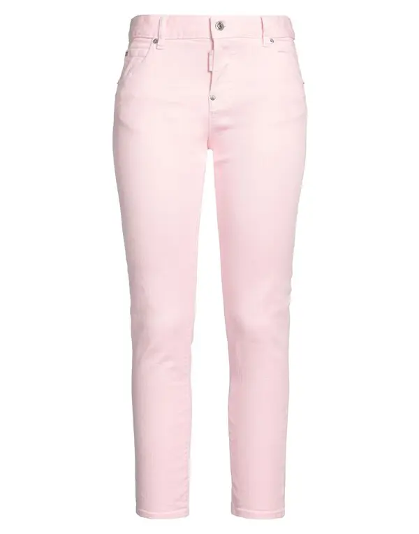 Dsquared2 Skinny Mid-rise Jeans With Leather Trims