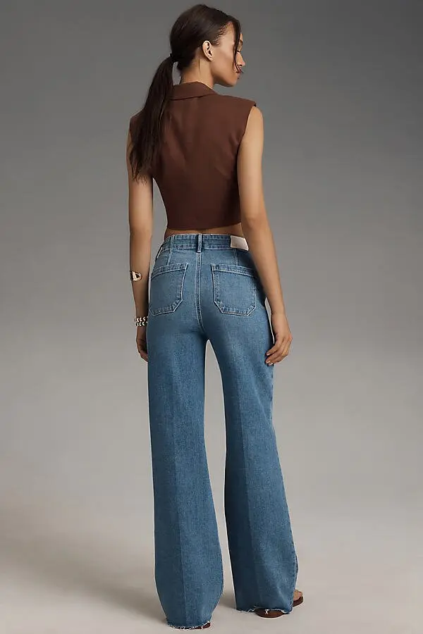 Paige Vanessa High-rise Wide-leg Jeans