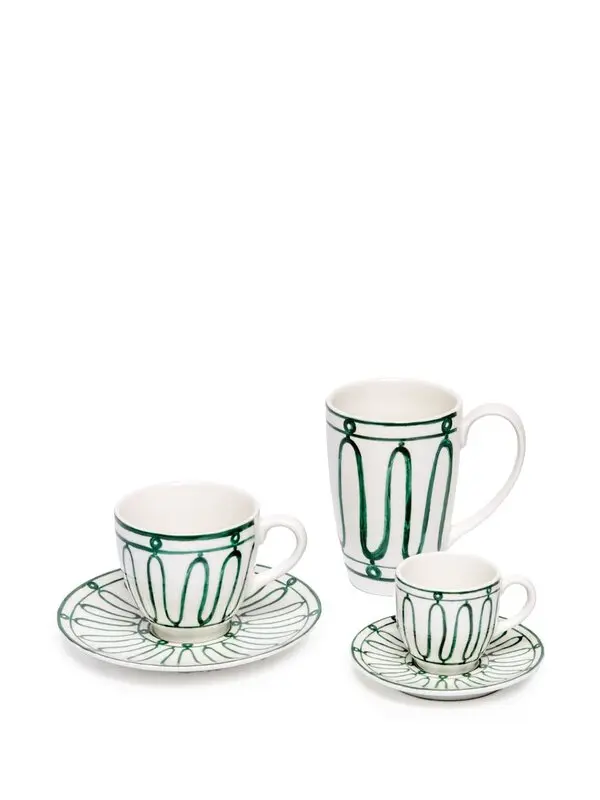 Themis Z Kyma Tea Cup And Saucer Set