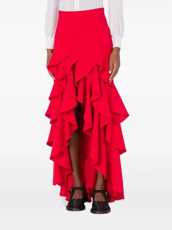 Moschino Tiered Asymmetric Maxi Skirt