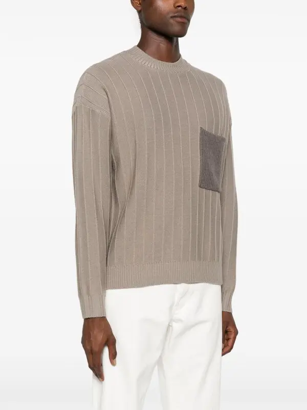 Emporio Armani Patch-pocket Virgin Wool Jumper