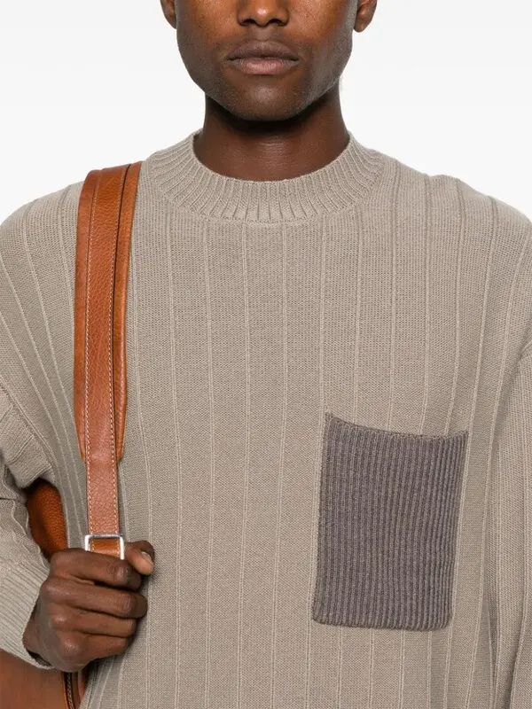Emporio Armani Patch-pocket Virgin Wool Jumper