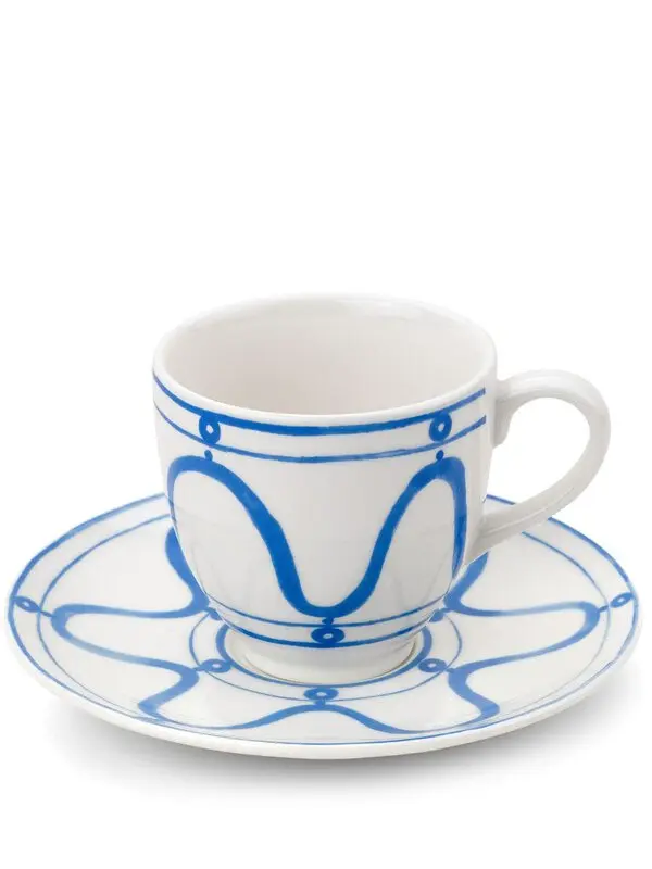Themis Z Serenity Tea Cup And Saucer Set - White