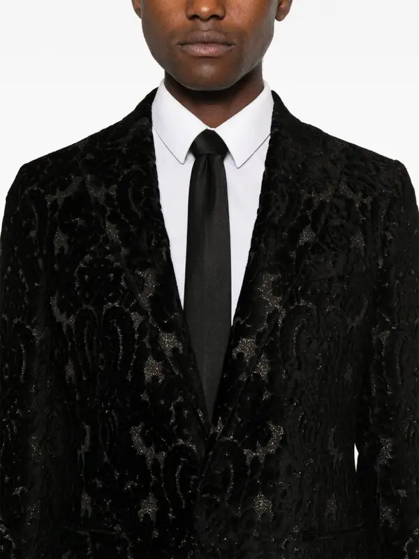 Etro Devoré-effect Single-breasted Blazer