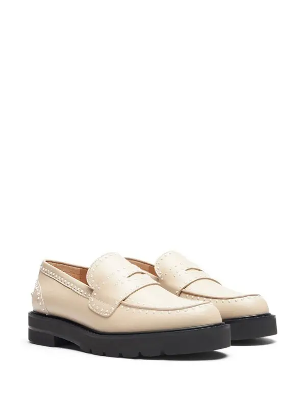 STUART WEITZMAN Parker Lift Loafers - Neutrals