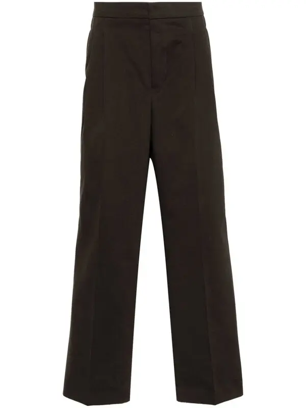 Ami Loose-cut Tailored Trousers - Brown
