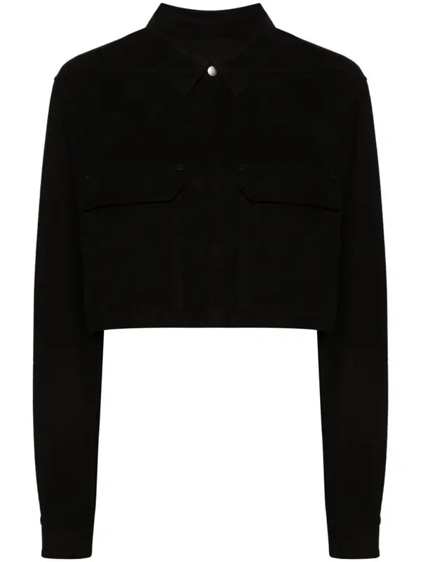 Rick Owens Press-stud Cropped Shirt