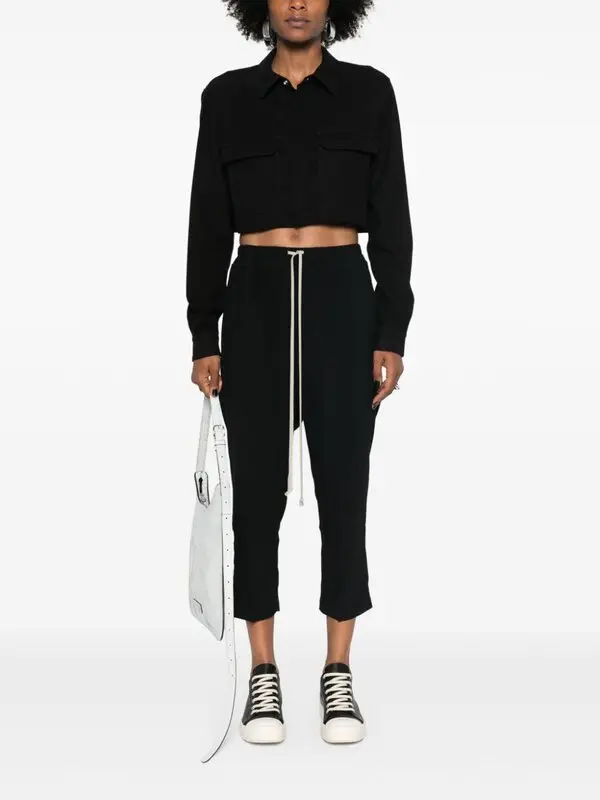 Rick Owens Press-stud Cropped Shirt