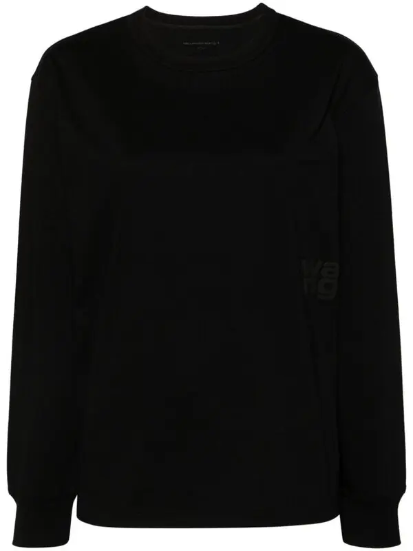 Alexander Wang Raised-logo Long-sleeve T-shirt