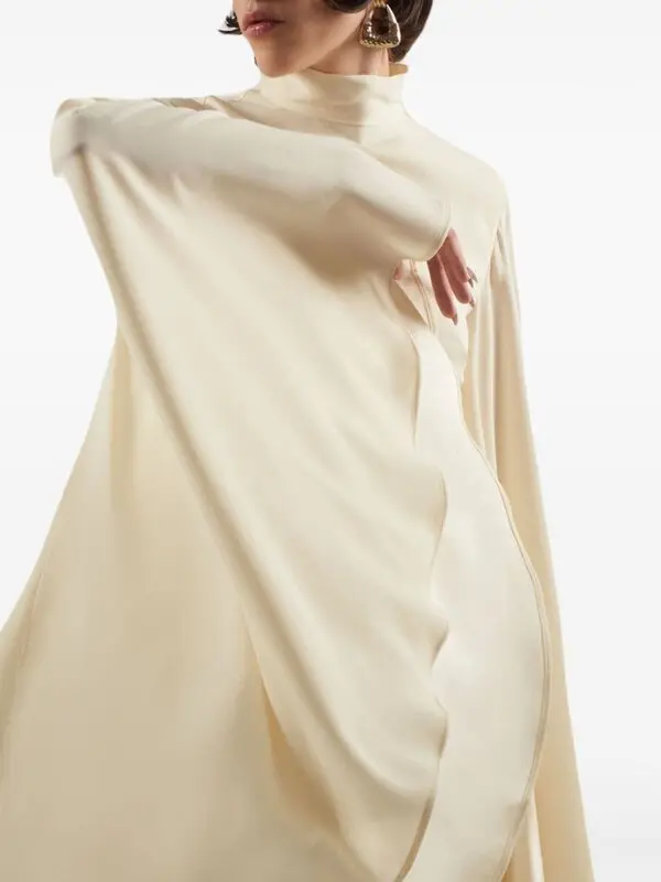 TALLER MARMO Mina Draped Gown - Neutrals