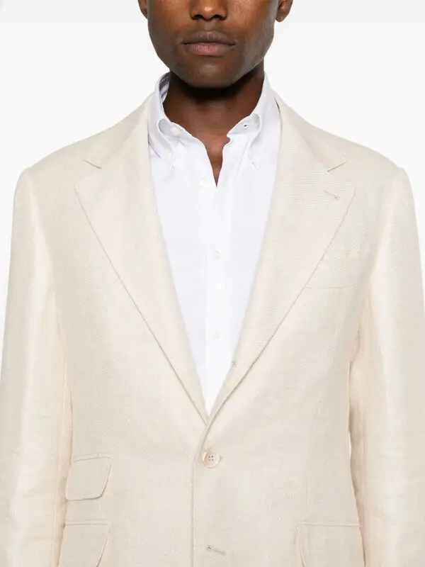 Brunello Cucinelli Single-breasted Linen-blend Suit - Neutrals