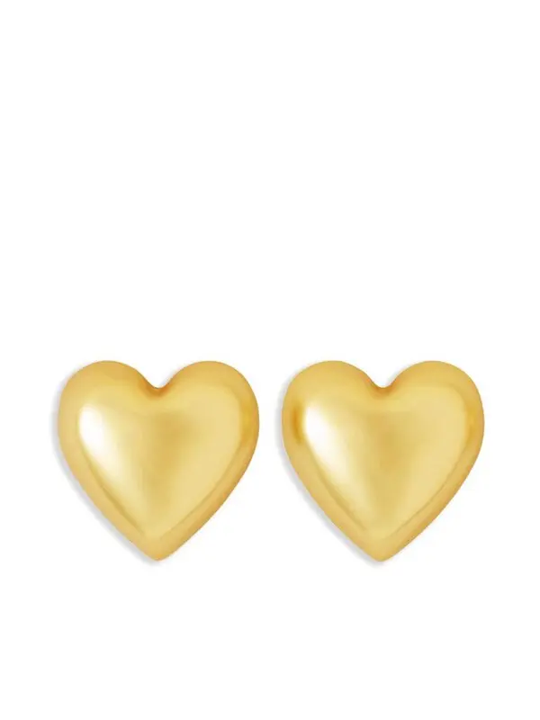 ROXANNE ASSOULIN Puffy Heart Earrings - Gold