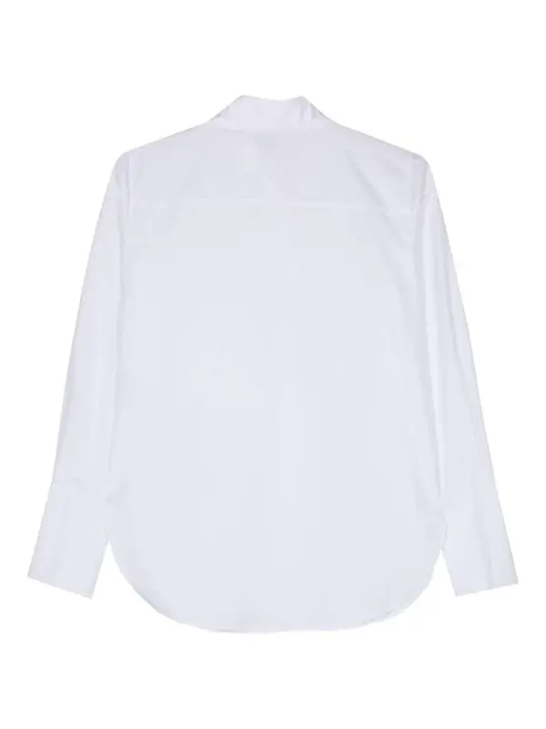 Patrizia Pepe Fly-print Cotton Shirt - White