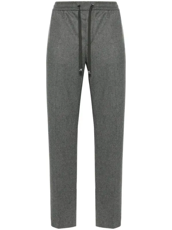 Moncler Drawstring-waist Loose-fit Trousers - Grey