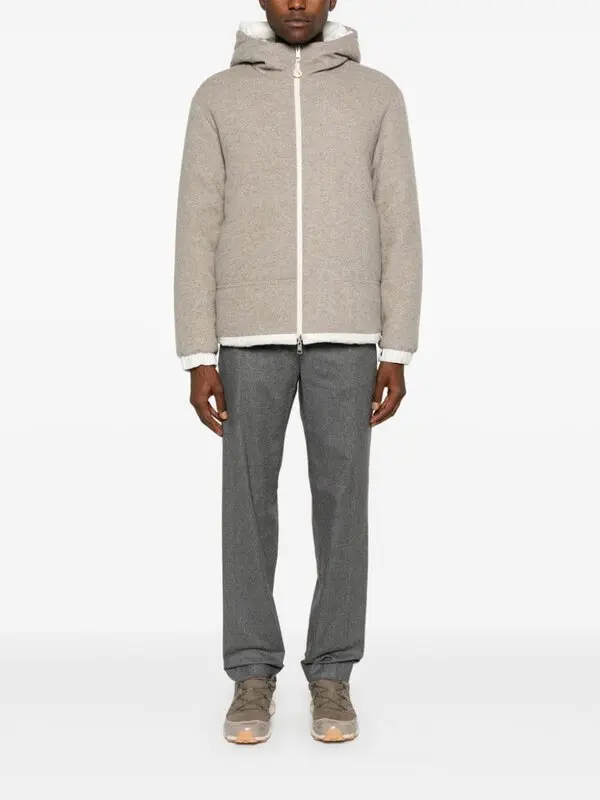 Moncler Drawstring-waist Loose-fit Trousers - Grey