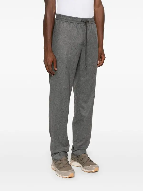 Moncler Drawstring-waist Loose-fit Trousers - Grey