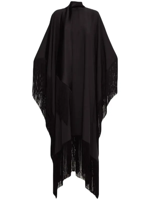 TALLER MARMO Mrs Ross Asymmetric Kaftan Dress - Black