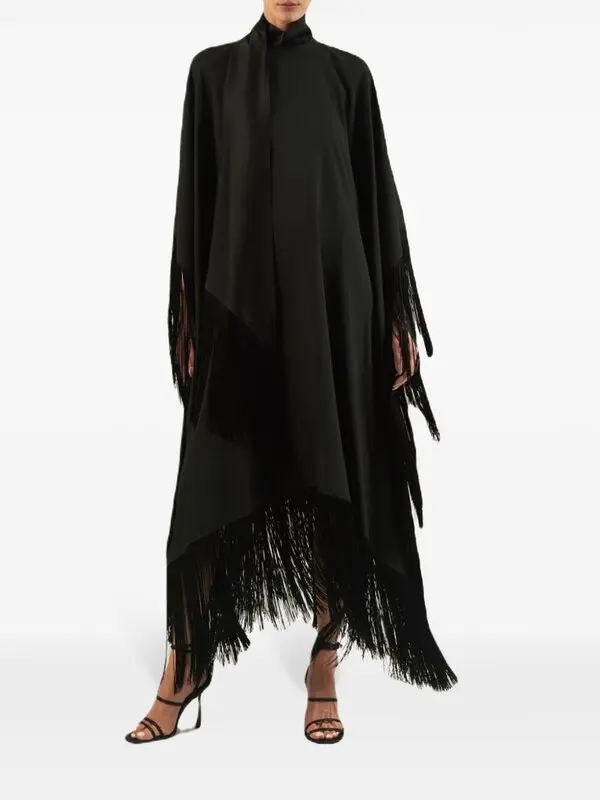 TALLER MARMO Mrs Ross Asymmetric Kaftan Dress - Black
