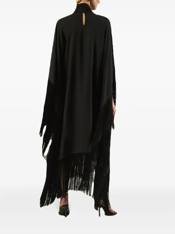 TALLER MARMO Mrs Ross Asymmetric Kaftan Dress - Black
