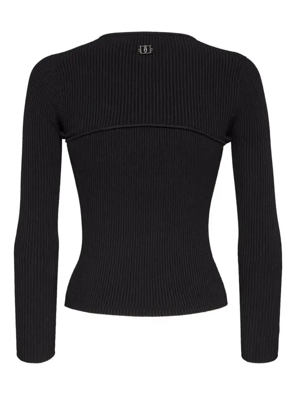 Dsquared2 Cut-out Ribbed-knit Top