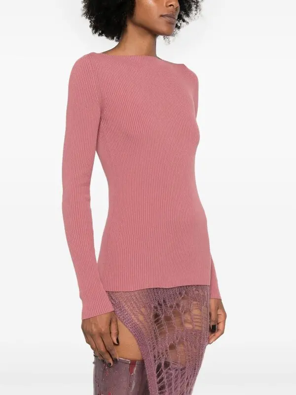 Rick Owens Cut-out Detail Jumper - Pink