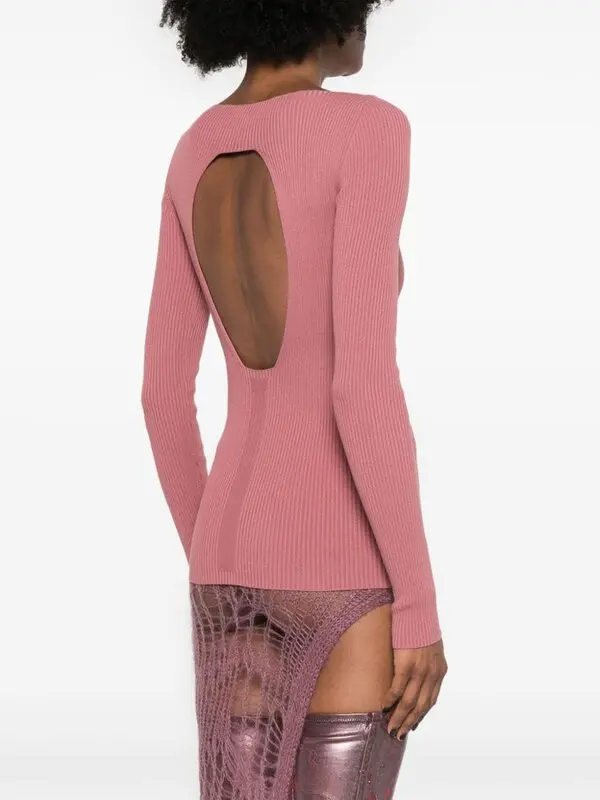 Rick Owens Cut-out Detail Jumper - Pink