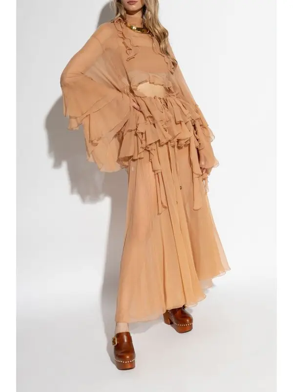 Chloé 120mm Jeanette Mules - Brown