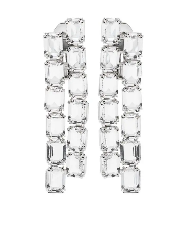 SWAROVSKI Millenia Clip-on Drop Earrings - Silver
