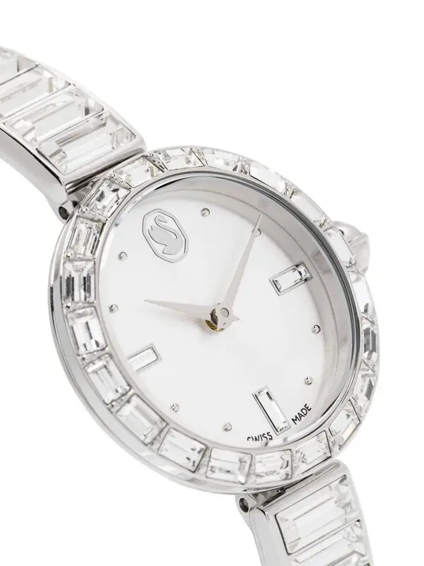 Swarovski Matrix Bangle Watch - Silver | Editorialist