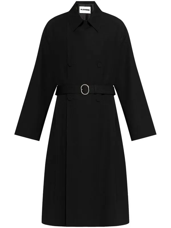JIL SANDER Wool Trench Coat