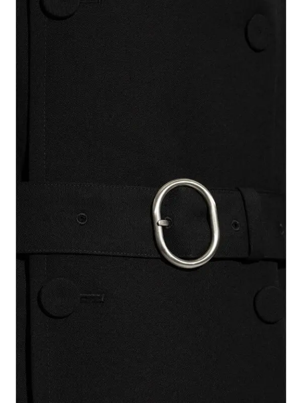 JIL SANDER Wool Trench Coat