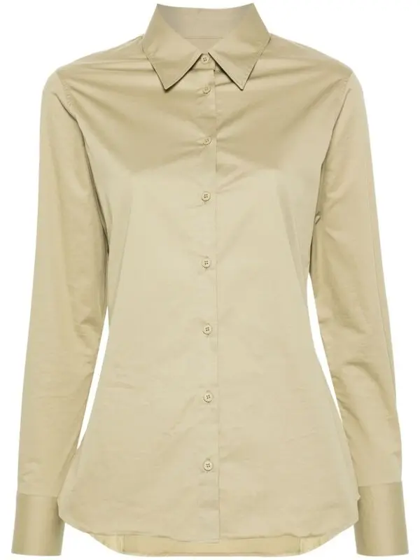 Closed Poplin Cotton Shirt - Green